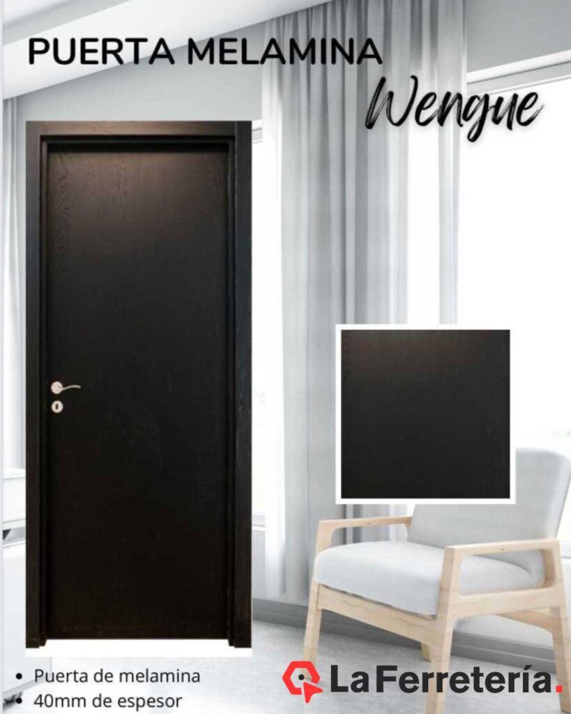 Puerta Melamina Wengue – La Ferretería